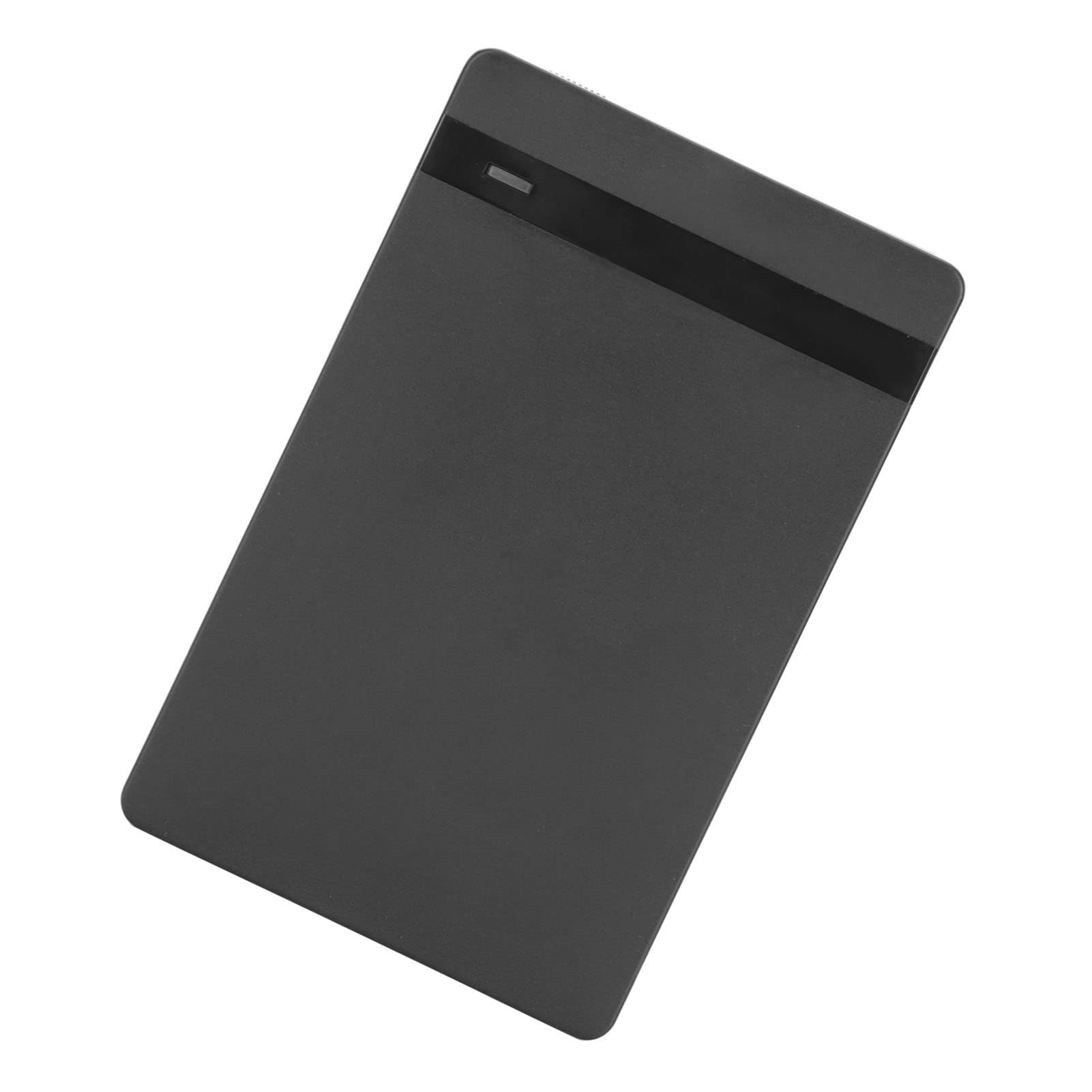 Portable 2TB Hard Drive Enclosure Rugged Design TypeC Hard Drive Enclosure 10Gbps Streaming Laptop to PC (Black)