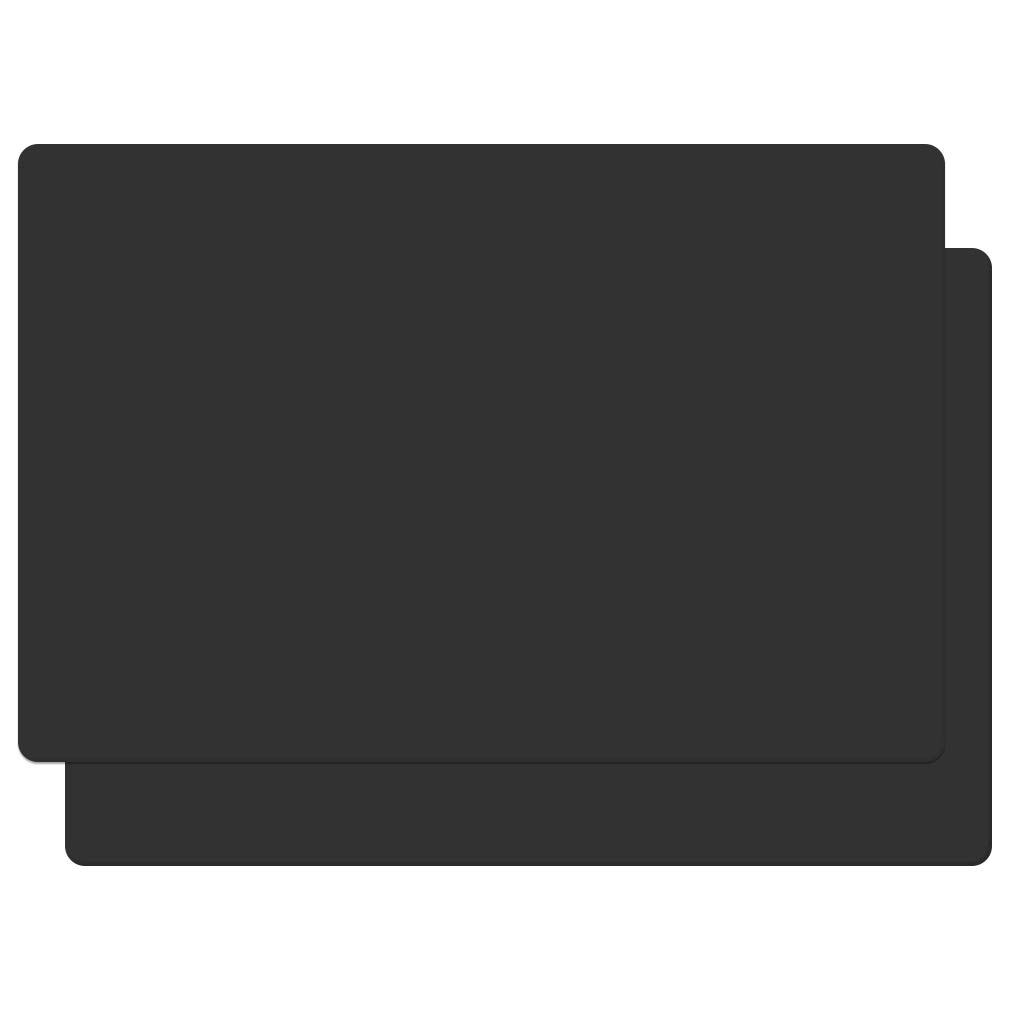 Monikami 23.6 by 15.7 Inch Extra Large Multipurpose Silicone Mat Placemats Kitchen Mat Countertop Protector Pastry Baking Mat Table Mat Non-Slip(Black,2)