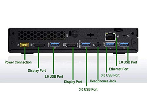 Lenovo ThinkCentre M700 Tiny Computer Desktop PC, Intel Quad Core i5 6400T Processor, 16GB Ram, 256GB M.2 SSD,Wireless Keyboard & Mouse, WiFi | Bluetooth, Windows 10 Professional (Renewed)