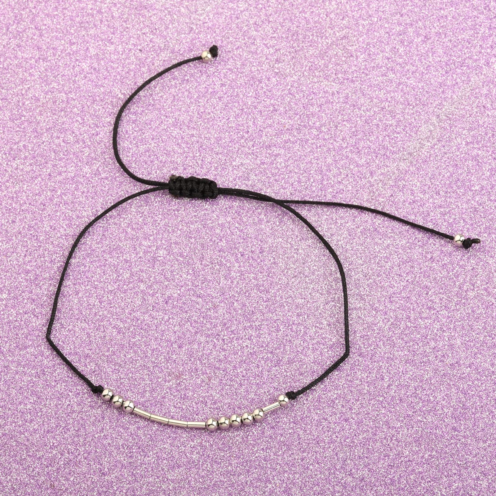 Lywjyb Birdgot Morse Code Bracelet Sober Gift Sobriety Jewelry Sobriety Gift for Women Men (sober silver morse)