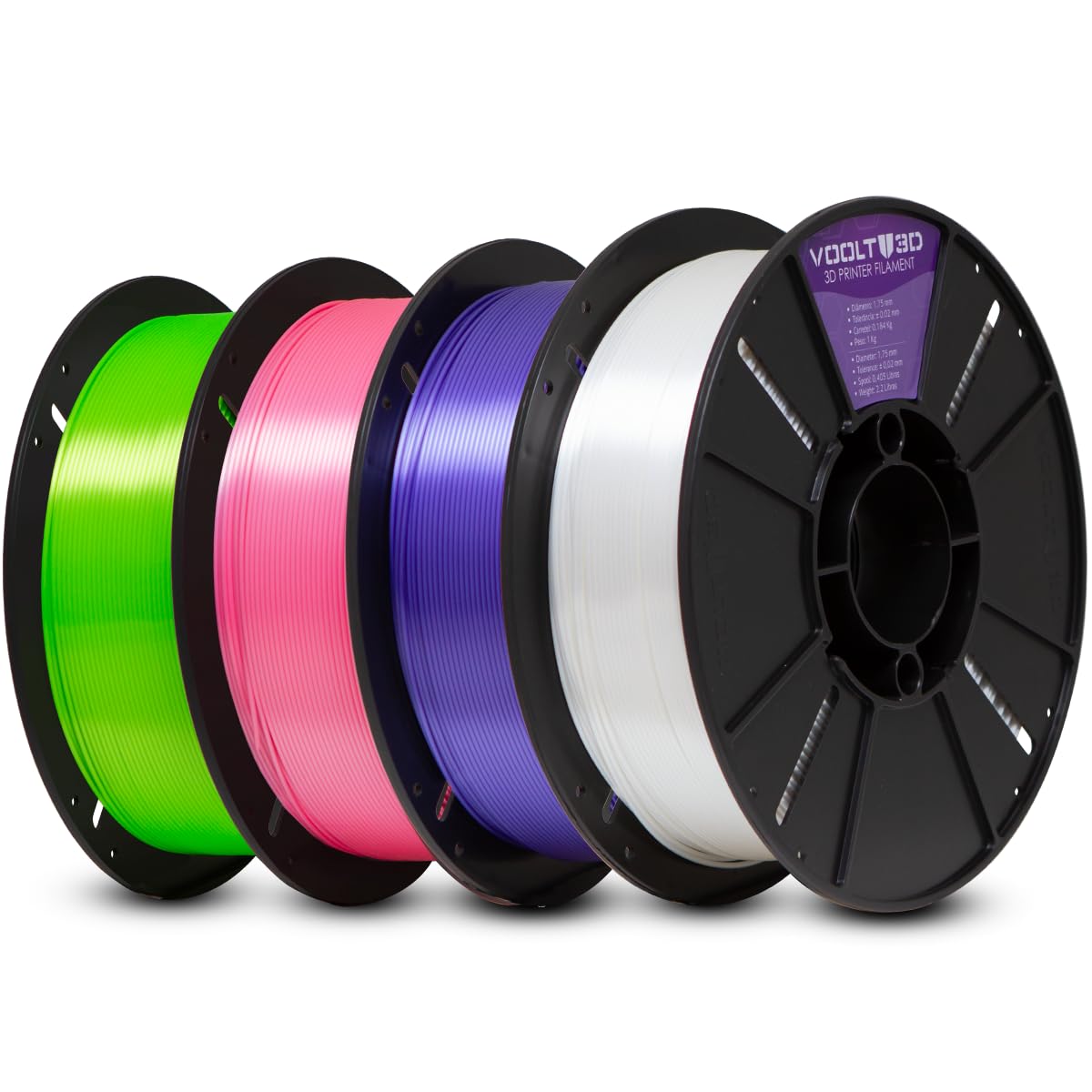 PLA 3D Printer Filament Voolt3D PLA Filament 1,75mm, +/- 0.02 mm, 1kg Spool, 1.75mm, PLA (V-Silk, Pink Bubble Gum)