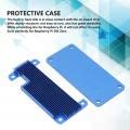 Protective Shell for Raspberry Pi, Housing Enclosure Case Quick Cooling Protective Shell for Raspberry Pi 2W, Single Board Computers (Blue Shell Colourful Pin Header)