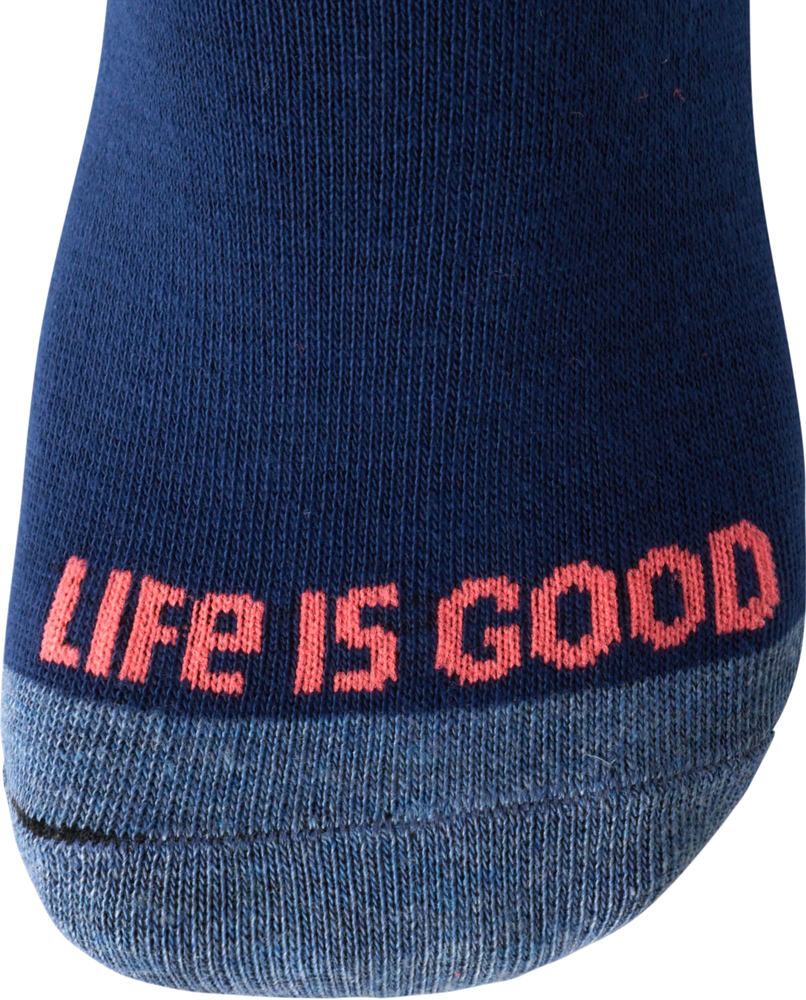 Life is Good Women's Socks - Novelty Crew Cut Socks (3 Pack), Size Shoe Size: 4-10, Blue/Pink