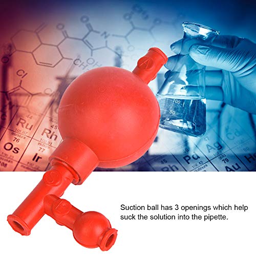 Pipetting Ball Convenient Suction Bulb Suction Ball Pipette Filler Quantitative Suction Bulb for Chemical Research for Laboratory