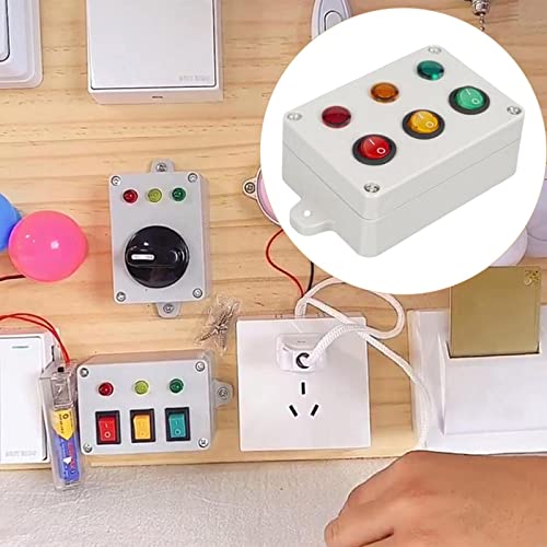 MERIGLARE 2 Pieces Montessori Busy Board DIY Accessories Traffic Light and Hourglass Learning Skill Toy Cognition Game