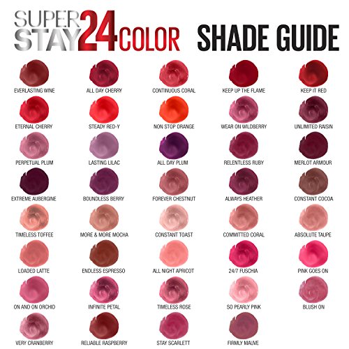 Maybelline New York SuperStay 24 2-Step Liquid Lipstick Makeup, Steady Red-Y, 1 kit