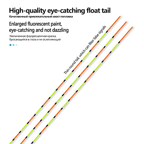 MILiG Fishing Bobbers Sensitive Feather Float Vertically Stable Durable Fishing Tool 1 Piece Bobber + 1 Float + 1 Bag Hook (Color : E001 Size3 1piece)