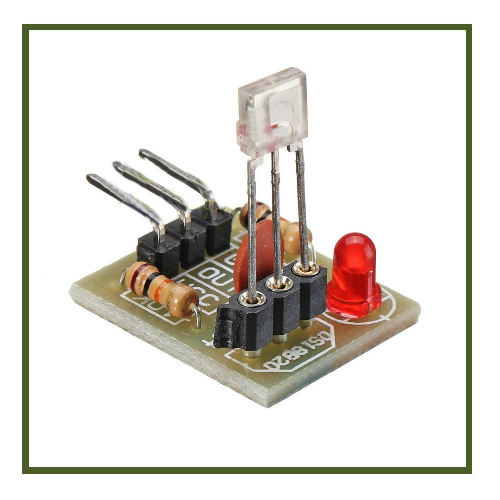 KOOBOOK 5Pcs Laser Receiver Sensor Module Board Non-Modulator Tube for Arduino