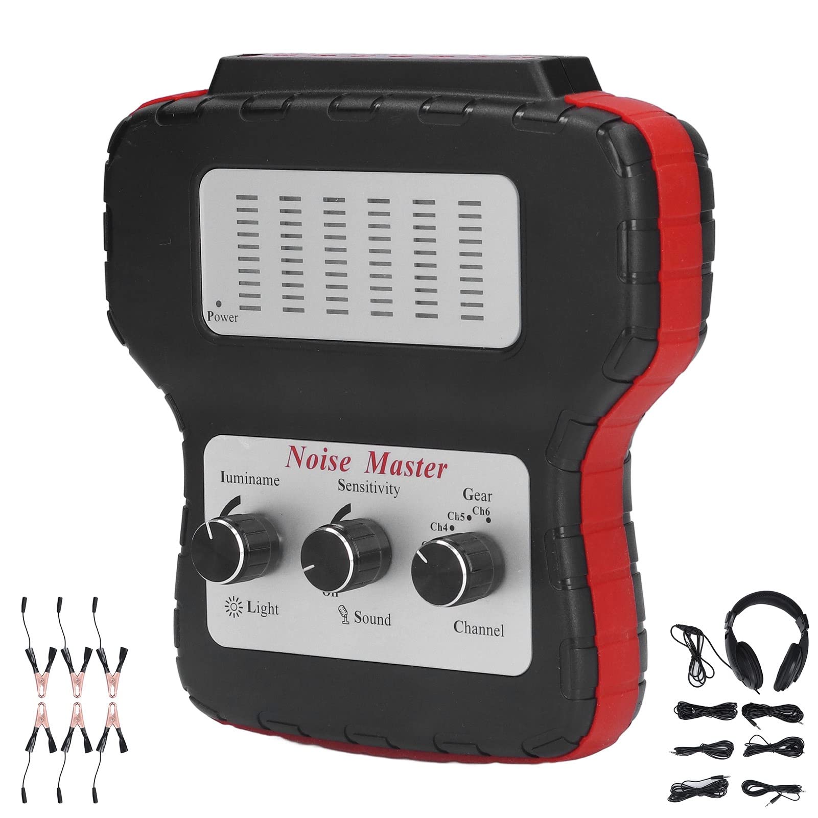 Psytfei Electronic Stethoscope Kit 6 Channel Chassis System Ears Electronic Stethoscope Diagnostic Kit 100Hz 10kHz Car Engine Sound Tester
