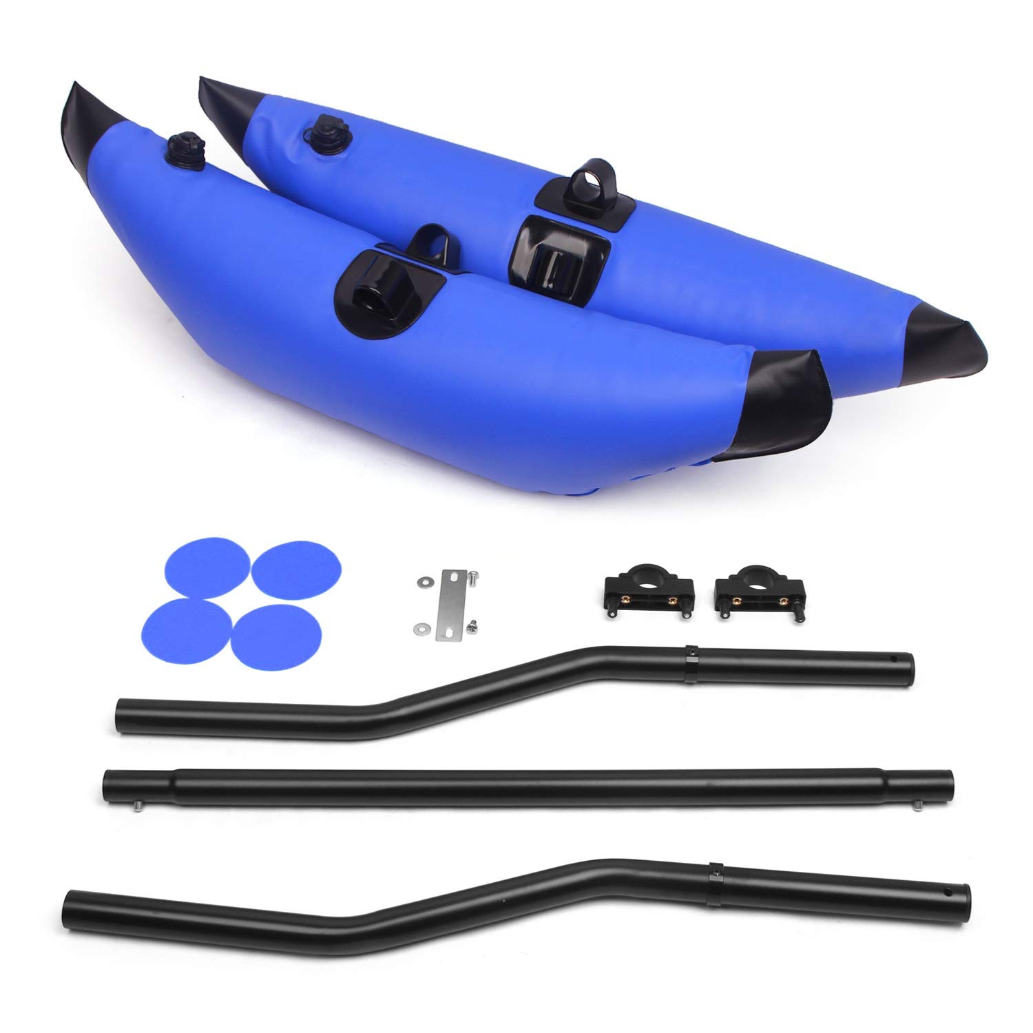Kayak Inflatable Outrigger Float with Arms Rod Kayak Boat Fishing Standing Float Stabilizer System Kit (Color : Blue)