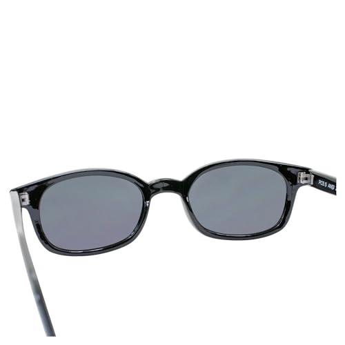 Pacific Coast The Original X-KD's Biker Shades By PCSUN 20% Larger Black Frames Super Dark Lens