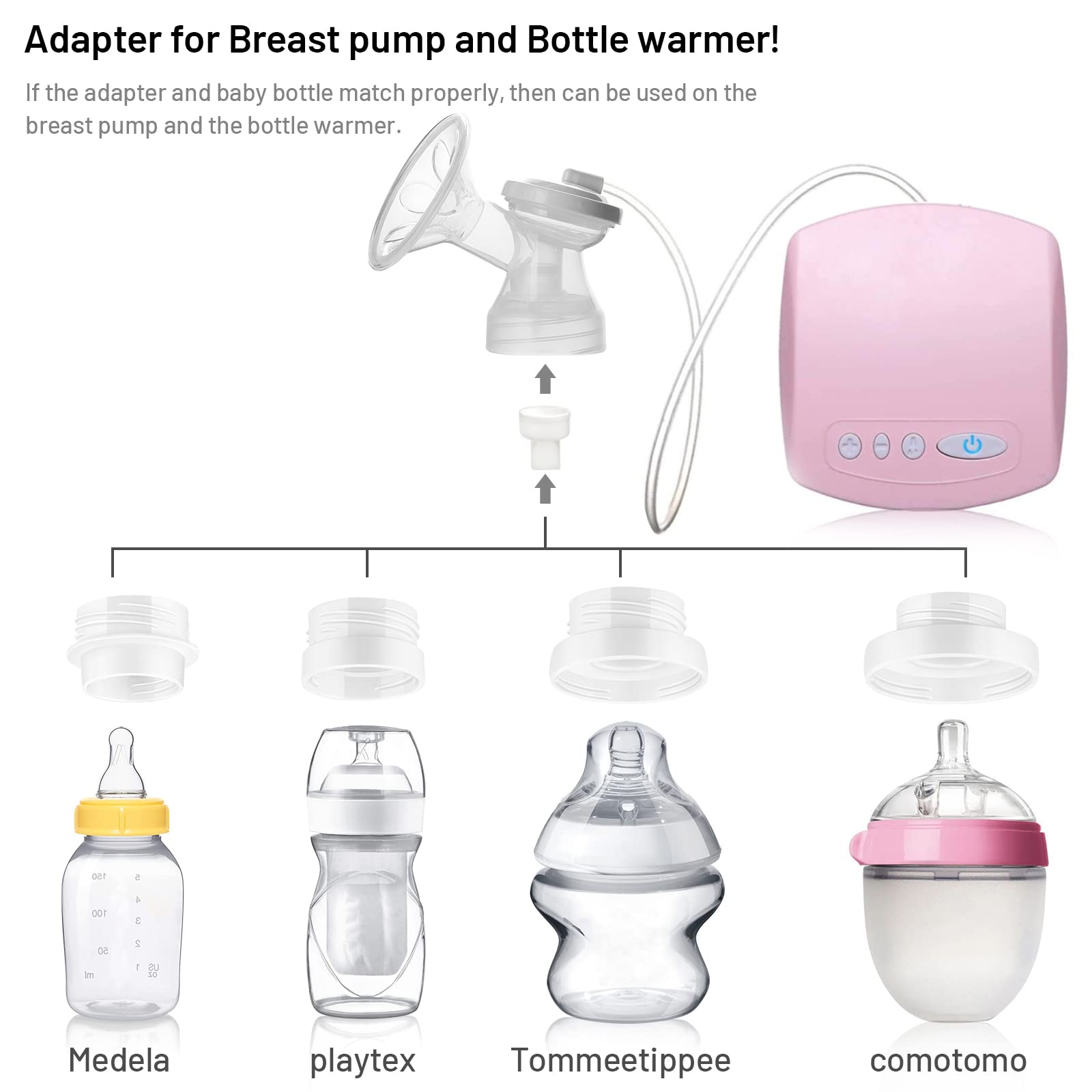 Portable Bottle Warmer Adapter for Comotomo Baby Bottle-70MM (2.8 in)