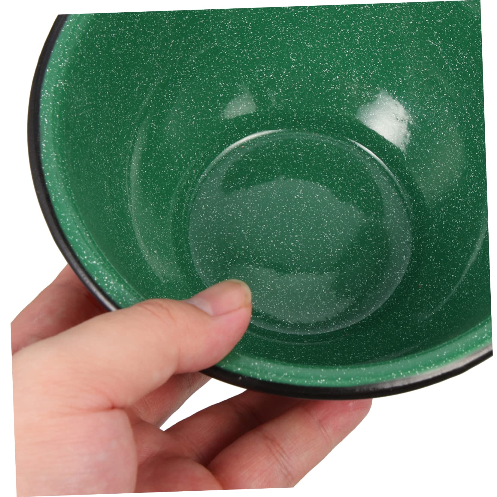 Operitacx Thickened Enamel Bowl Japanese Ramen Bowls Rice Bowls Japanese Pasta Accessories Enamel Popcorn Bowl Kneading Dough Bowl Instant Noddle Bowl Lunch Supply Soup Bowl Food Accessories