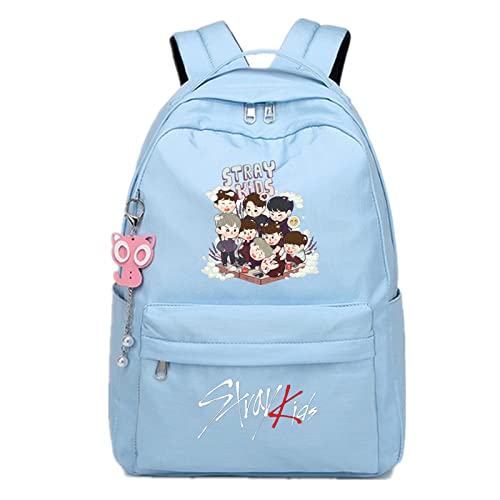 JUSTGOGO KPOP Stray Kids Backpack HYUNJIN JISUNG FELIX Schoolbag Daypack Shoulder Bag Handbag Color-J13