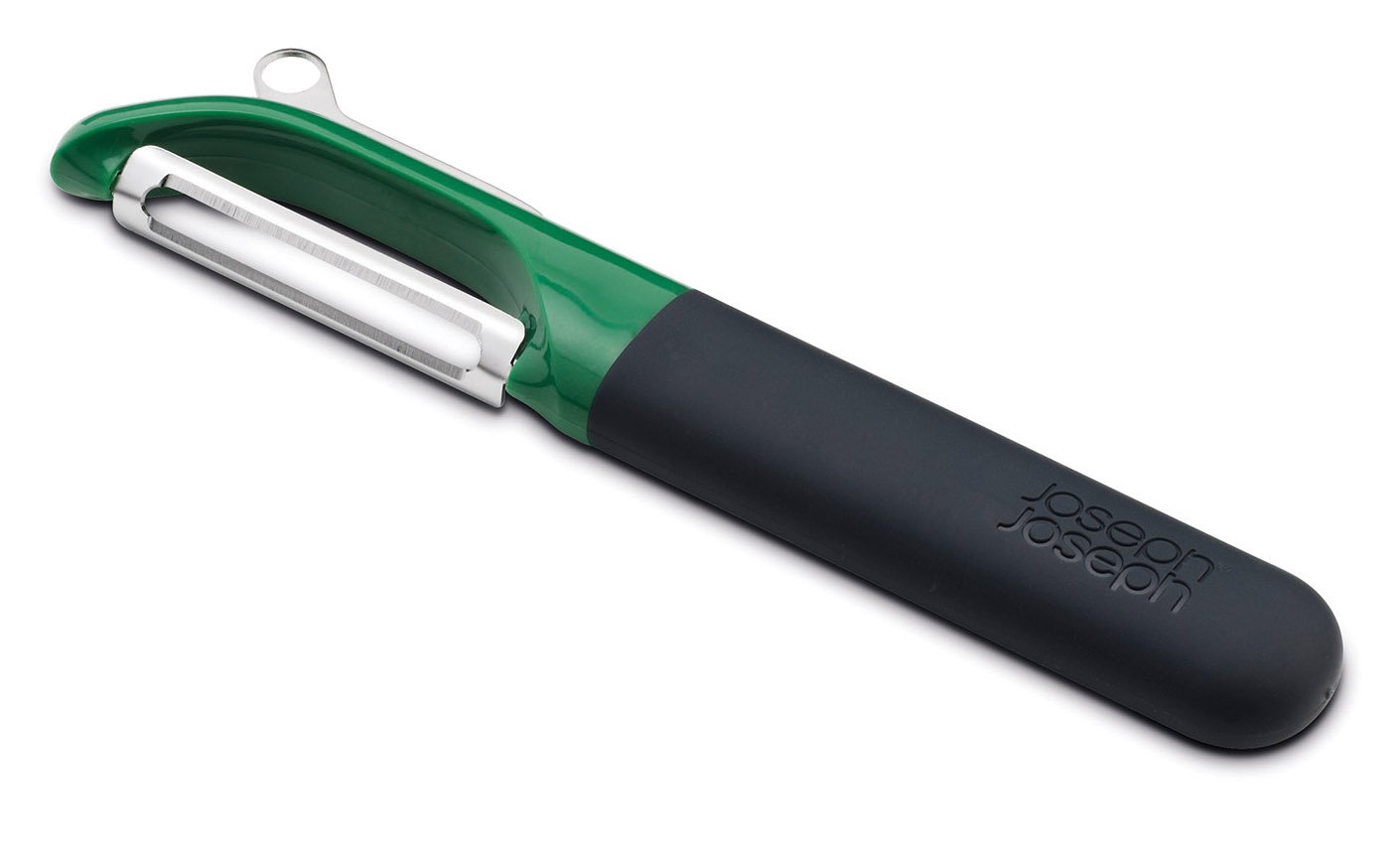 Joseph Joseph Multi-Peel Straight Peeler Easy Grip Handles Stainless Steel Blade for Kitchen Vegetable Fruit, Green