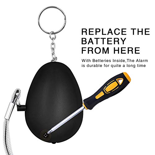 KOSIN Safe Sound Personal Alarm, 6 Pack 140DB Personal Security Alarm Keychain with LED Lights, Emergency Safety Alarm for Women, Men, Children, Elderly
