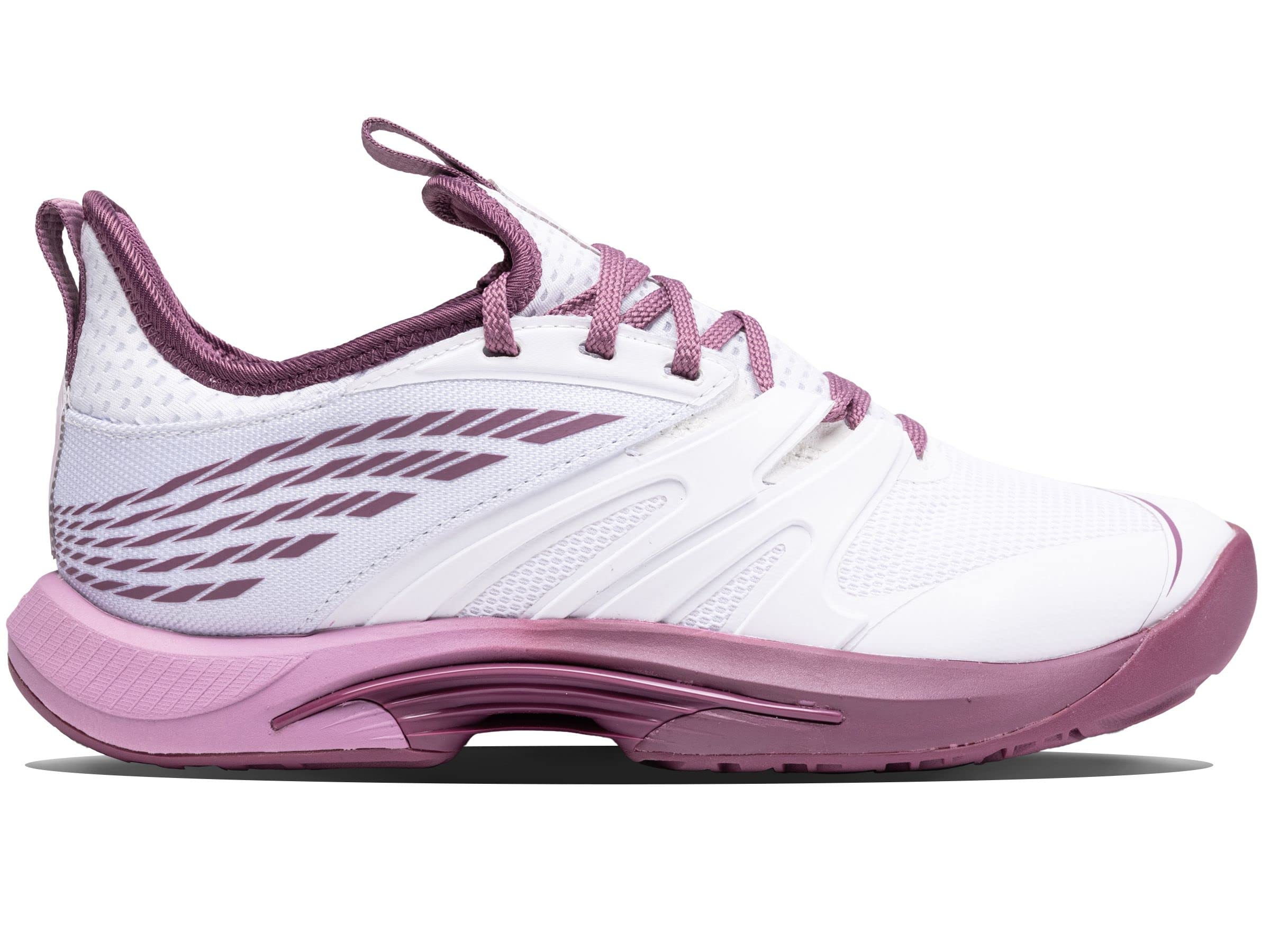 K-Swiss Women's Speed Trac Tennis Shoe, White/Grape Nectar/Orchid Haze, 6.5 M