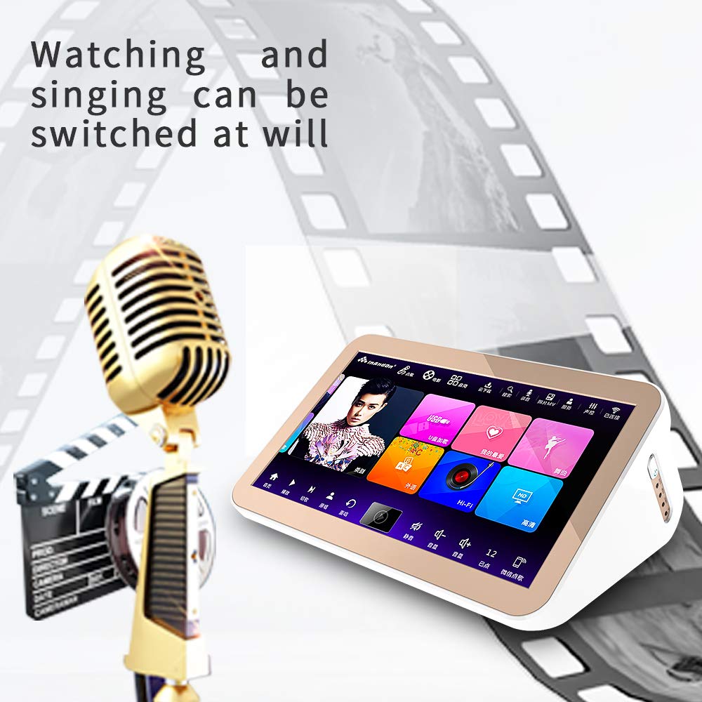 InAndOn V5 Smart Karaoke Player [6T ],Capacitive Touch Screen， Desktop Type, Easy to Carry, 15.6 inches, Cloud Song Update, Android, English, Traditional Chinese, 110Vsupport.