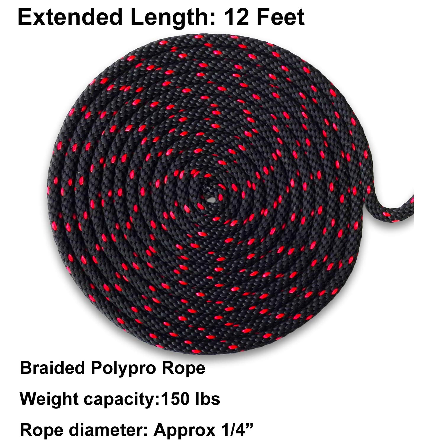 Kayak Tie Down Straps Canoe Bow and Stern Heavy Duty Cargo Ratchet Pulley Rope Hanger (Black Sleeve Elite, 12 Feet,2pack)