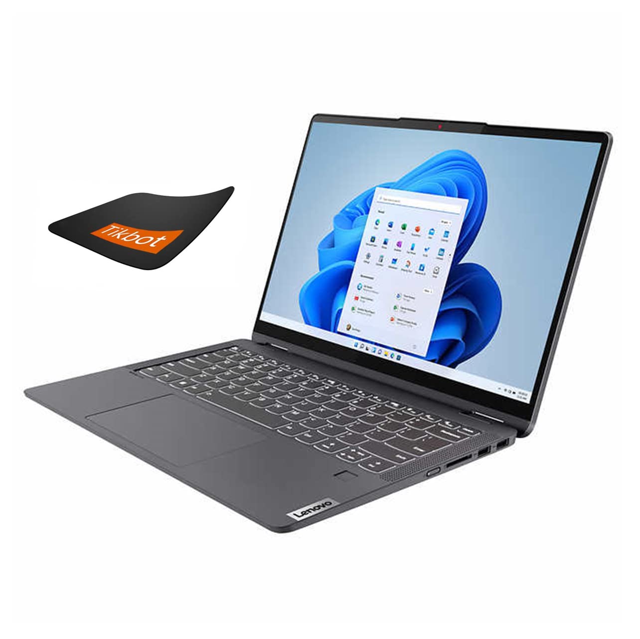 Lenovo Flex 5 14" 2-in-1 Laptop – 16:10 (2240 x 1400) IPS Touch Screen – (10-Core) 12th Gen Intel Core i5-1235U – 16GB RAM – 2TB SSD – Thunderbolt 4 – Fingerprint Reader – Webcam – w/Mouse Pad