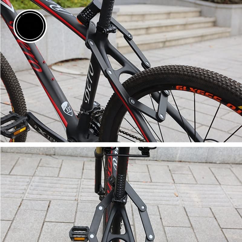 MACIMO Bike Lock Alloy Steel Folding Lock MTB Road Bike Lock Anti-Theft Lock Password Lock
