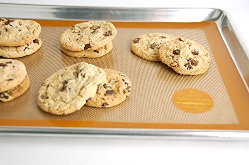 Mrs. Anderson’s Baking Non-Stick Silicone Half-Size Baking Mat, 11.625-Inch x 16.5-Inch, Set of 2