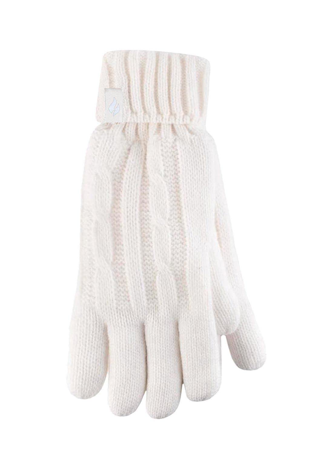 HEAT HOLDERS Women's Standard Pair of Gloves, Black, Small/Medium