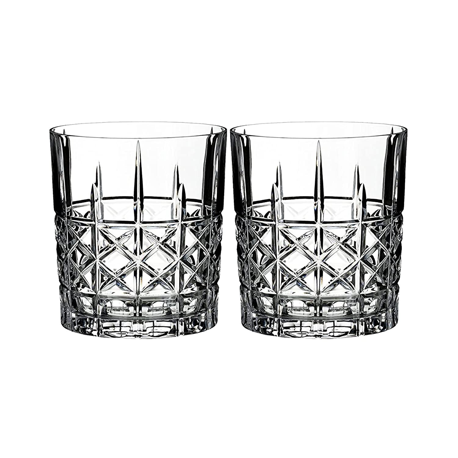 Marquis by Waterford Personalized 32oz Brady Whiskey Decanter Set with Glasses, Custom Engraved Crystal Decanter with Two DOF Whiskey Glasses for Bourbon, Scotch, Liquor, Home Bar Accessories