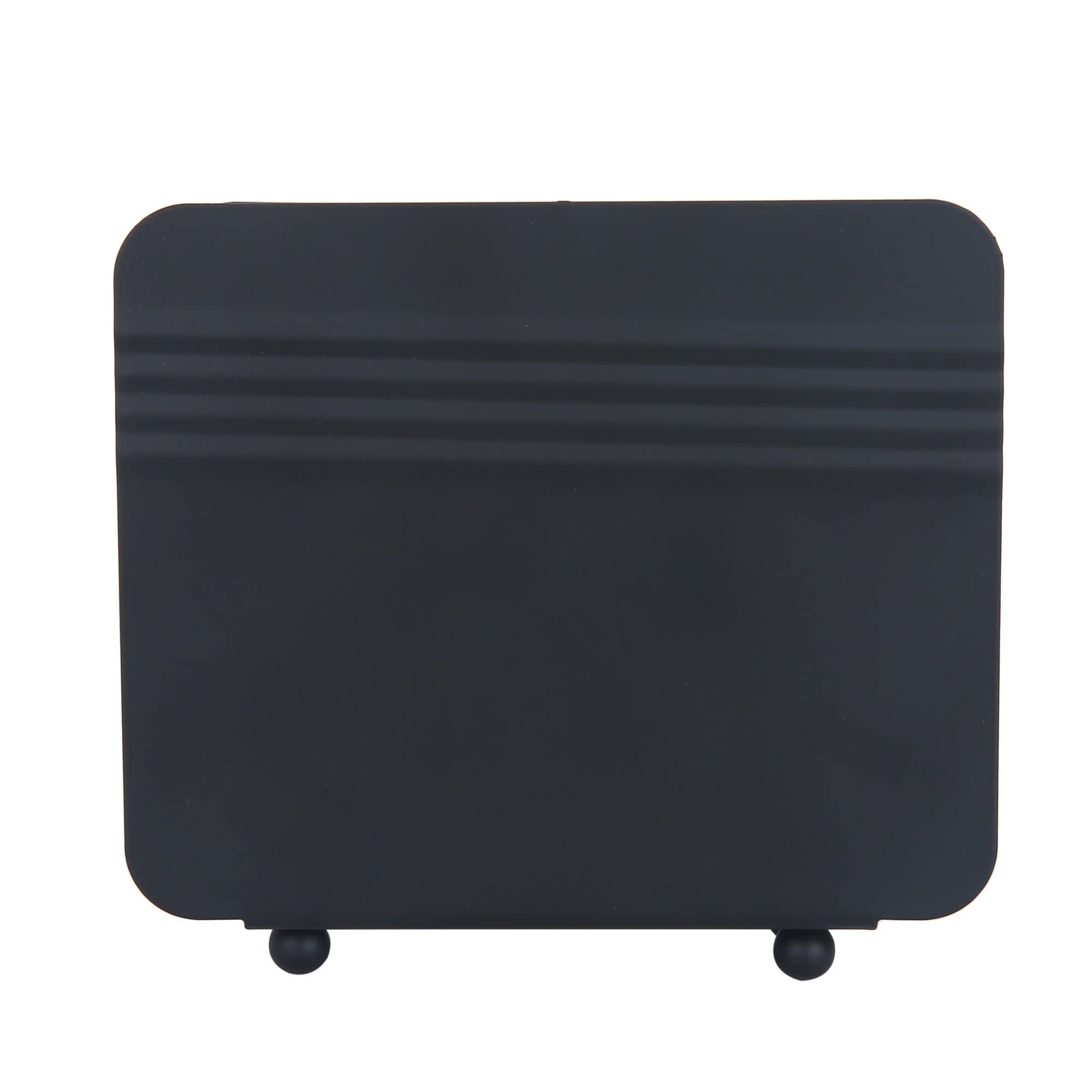 Napkin Holder, 2 Pack Paper Napkin Holders Tissue Dispenser Matte Black Finish for Kitchen Countertops, Dining Table, Picnic Table