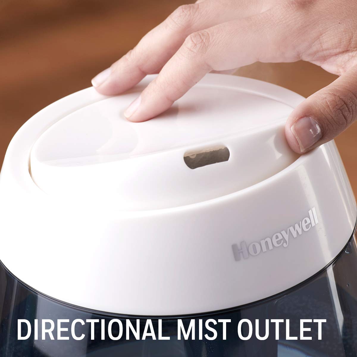 Honeywell HUL535W Filter-Free Cool Mist Humidifier, White β Cool Mist Humidifier for Bedroom, Home or Office