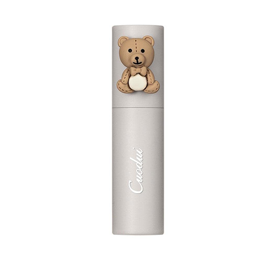 pulunto Mist Matte Velvet Lipstick, Waterproof Long Lasting Lip Gloss, Non Stick Cup Easy Coloring Liquid Lipstick, Cute Bear Beauty Makeup