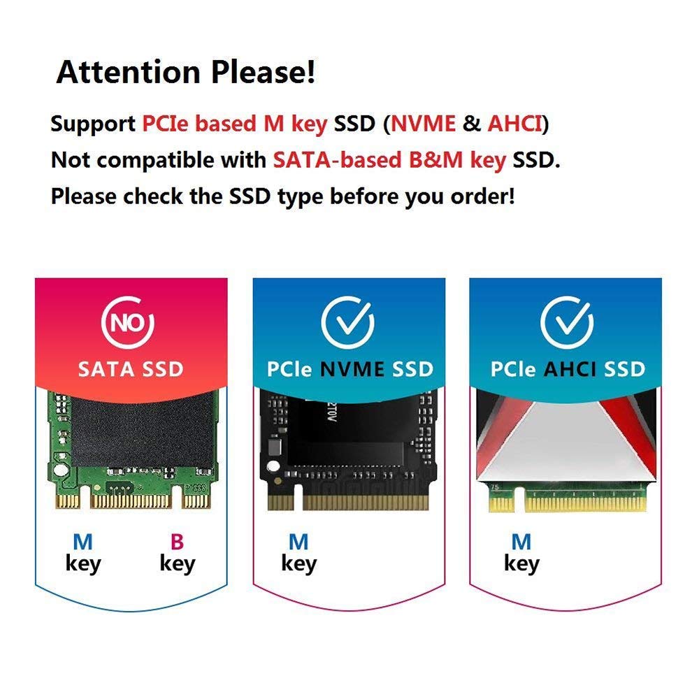 L2-NGFF M.2 NVME SSD Adapter Card Upgraded Kit for Apple MacBook Air 11" A1465 13" A1466 2013 2014 2015 MacBook Pro 13" A1502 2013 2014 2015 MacBook Pro 15" A1398 Late 2013 2014 2015