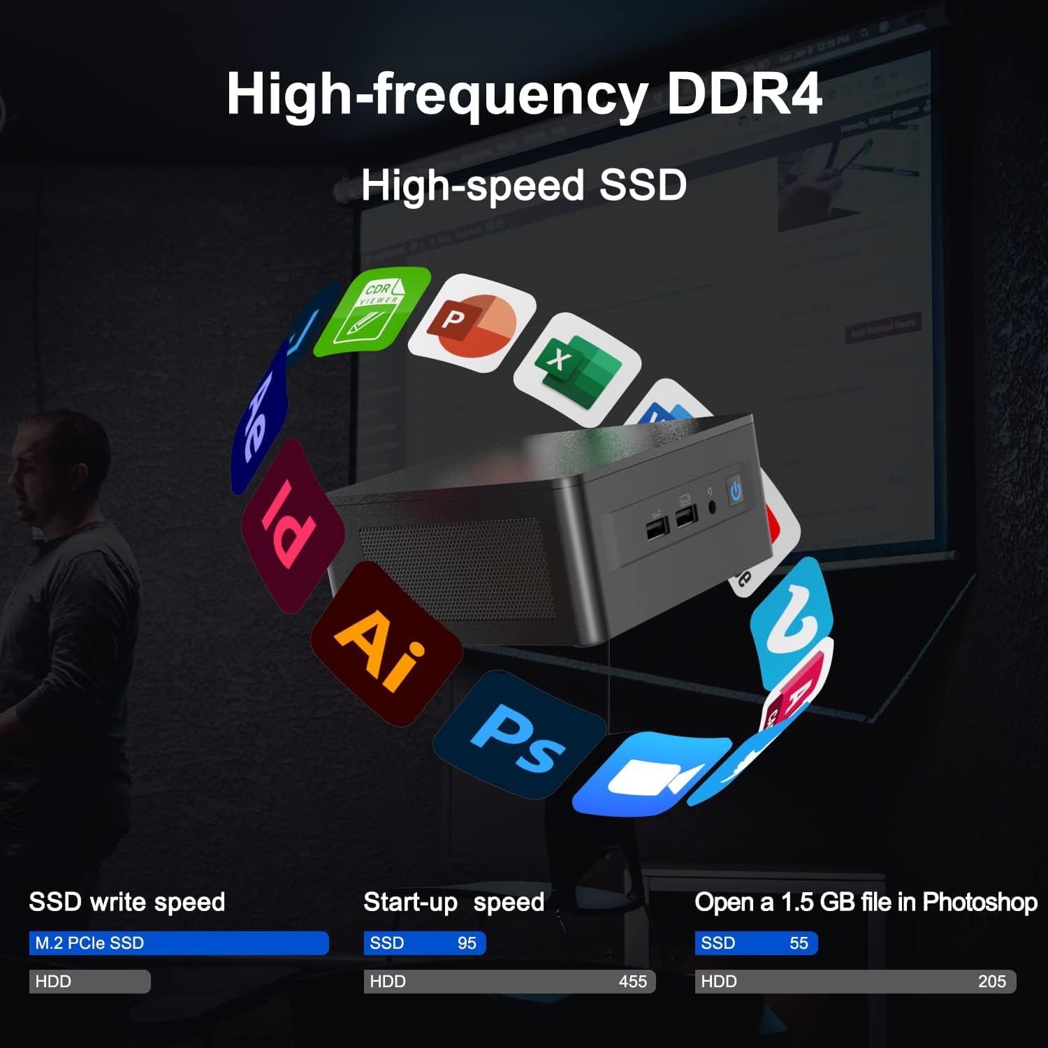 Intel NUC 13 Pro Arena Canyon, Core i5-1340P CPU, 4.6 GHz Frequency, 12C 16T, Iris Xe Graphics GPU, 16GB DDR4, 1TB SSD, Windows 11 Pro, 8K 4-Screen Display, WiFi 6E, BT5.3 for Business, AI Creation