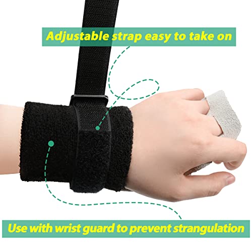 Luxanna Gymnastics Hand Grips Wristbands for Girls Kids Youth (White-1)