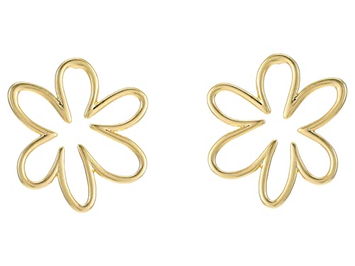 Madewell Cutout Flower Statement Earrings Vintage Gold One Size