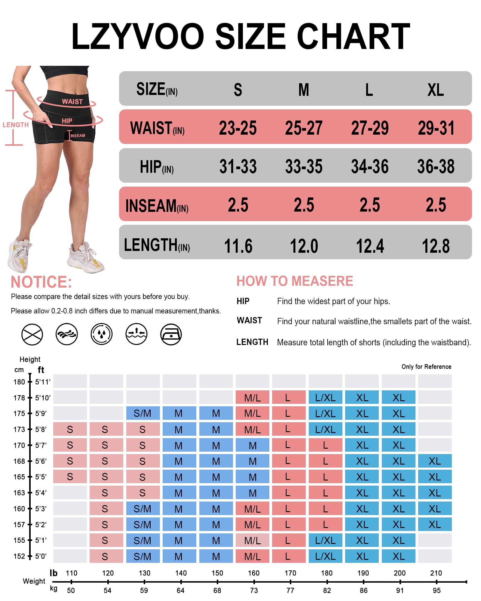 LZYVOO Spandex Shorts for Women with Pockets,Women's High Waisted Yoga Workout Booty Shorts(3" 4 Packs Black-M)