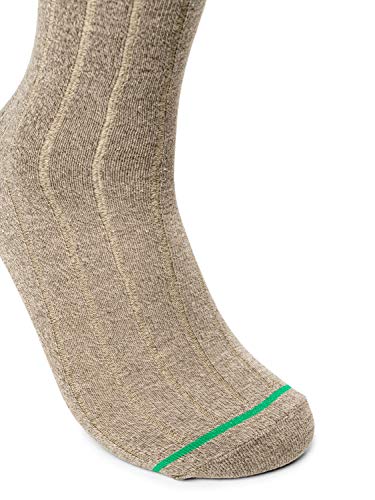 Insect Shield Lightweight and Comfy Traveler Sock with Built-In Bug Repellent, Khaki, Large (Pack of 2)