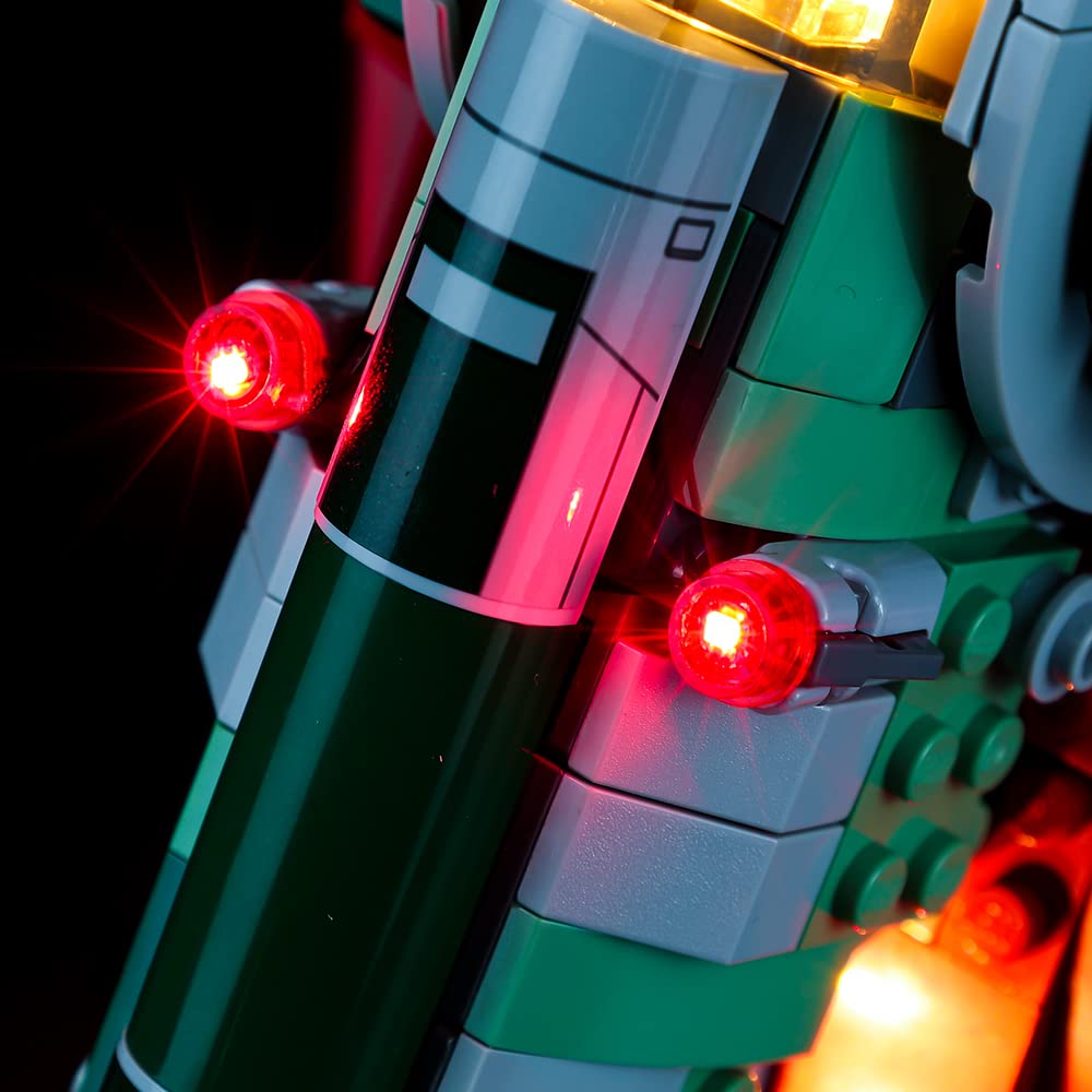 Lighting Kit for Boba Fett’s Starship, Decoration LED Lights for Lego 75312 Building Blocks Model (Not Include The Lego Set)