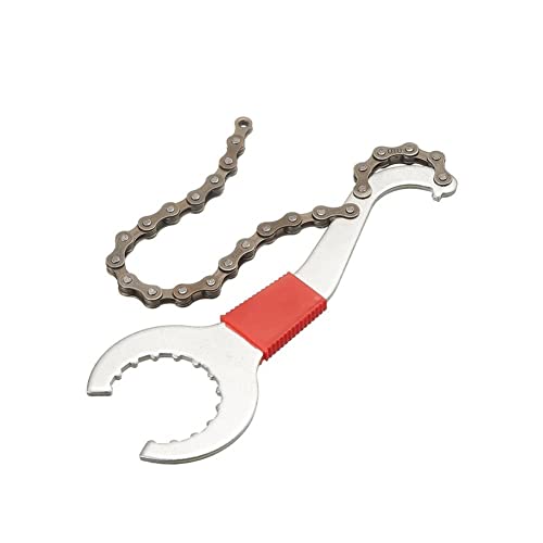 MILiG Bike Bottom Bracket Tool Bicycle Bike Chain Whip Bottom Bracket Freewheel Wrench Repair Convenient Remover Tools Bike Accessories Chain Tools Bicicleta Bicycle Bottom Bracket Removal Tool