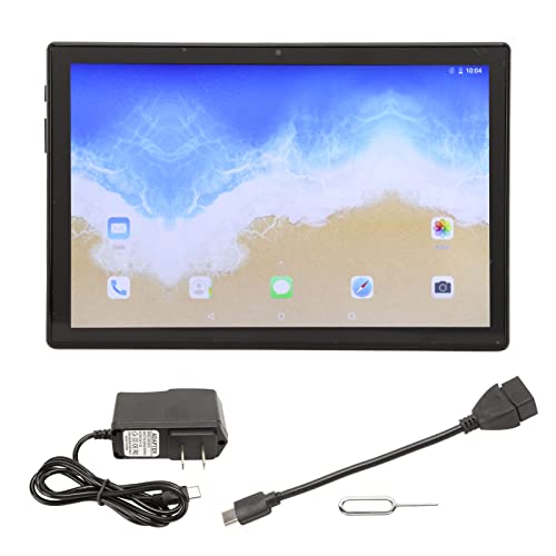Naroote Portable Tablet, 100-240V 10 Inch Tablet Octacore CPU Processor 6G RAM 128G ROM Gray Travel (US Plug)