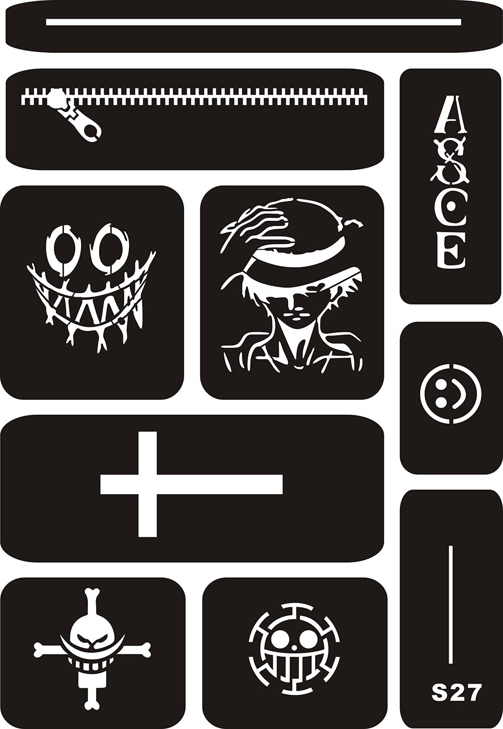 Kotbs 6 Sheets Henna Tattoo Stencil Kit, 52pcs Cross Sword Arrow Patterns Temporary Glitter Airbrush Tattoo Stencils Arabian Tattoo Stickers for Face Paint Body Art