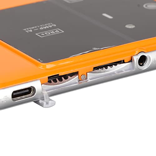 PUSOKEI 7Inch Tablet,Dual Camera,1280x800 HD Display,2GB RAM 32GB ROM,2.4G 5G Dual Band,Support 128GB,WiFi,Computer Tablets for Kids(Orange)