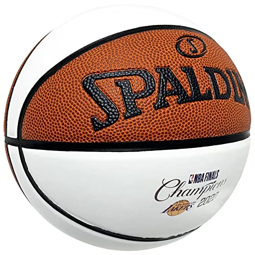 Los Angeles Lakers 2020 NBA Finals Champions White Panel Full Size Basketball
