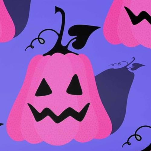 InterestPrint Black Pumpkin Gift Wrapping Paper Gift Paper for Birthday, Holiday, Graduation 1 Piece