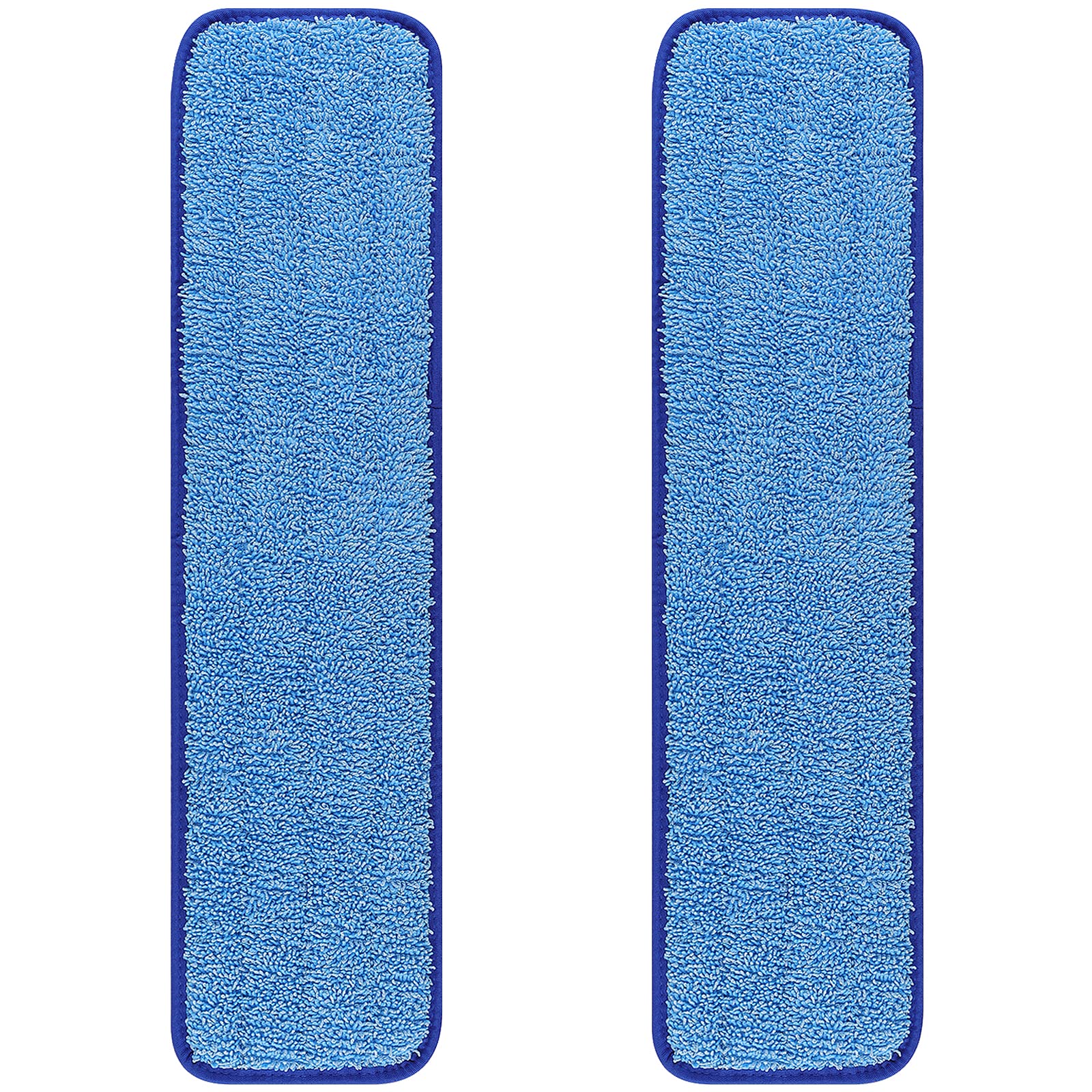 Replacement Microfiber Pad for Rubbermaid Commercial 18 Inch Mop Head - 2 Pack Wet & Dry Commercial Cleaning Refills Reusable Mop Refills Fit for Any Microfiber Flat Mop System 18"