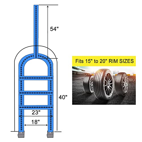 Set of 2 Tow Dolly Straps with Flat Hook,Blue Basket Strap,Fits Most 16-20" Tires Webbing Ratchet Strapsā¦