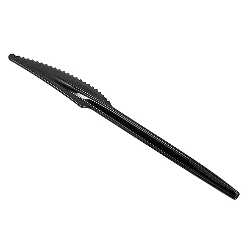 Mind Reader Knife Refill for CUTDISPBK-BLK, Plastic Utensils, Restaurant, Breakroom, 6.5" L x 0.75" W x 0.2" H, 100 pcs, Black