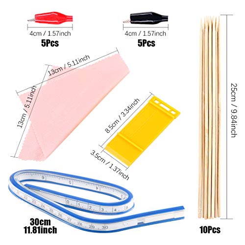 Keadic 87Pcs Modeler Basic Tools Craft Set Gundam Model Tools Kit with Plastic Box and Waterproof Bag for Gundam Car Model Building