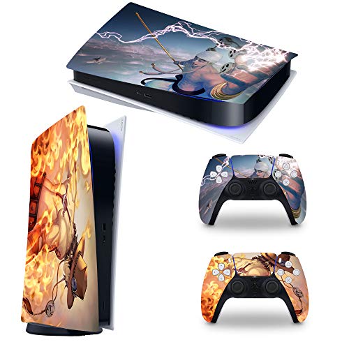 King Pirate PS5 Standard Edition Console and Controller 5 Controller Skin Set - PlayStation 5 Vinyl