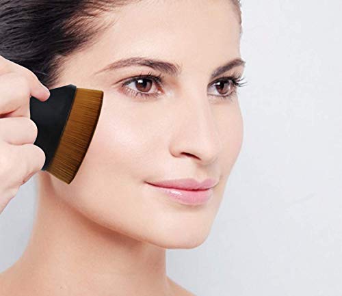 JPNK Foundation Makeup Brush with 4 Makeup Sponges Latex-free for Blending Liquid, Cream or Flawless Powder Cosmetics